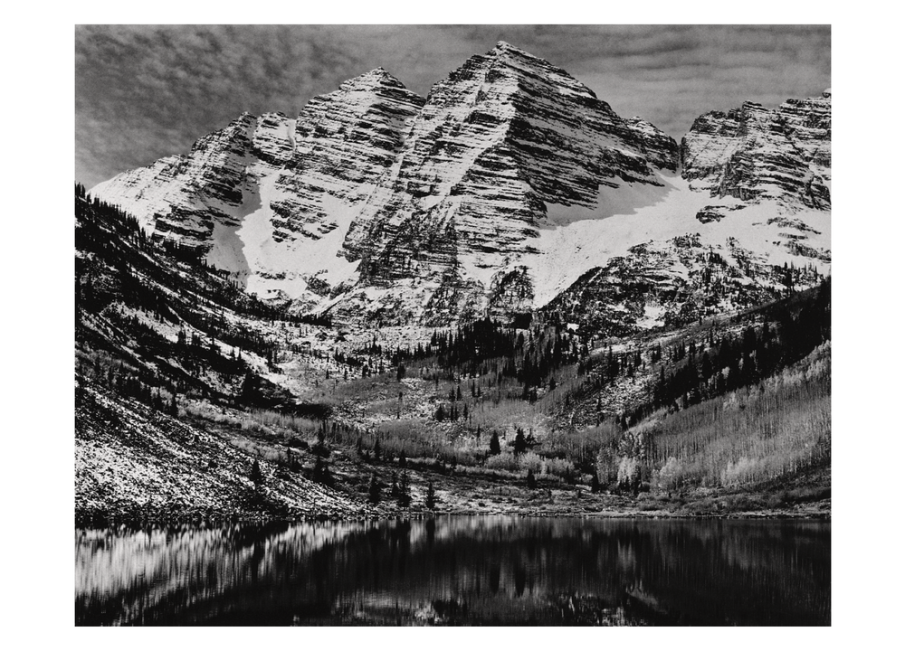 MAROON BELLS - ANSEL ADAMS NOTE CARD